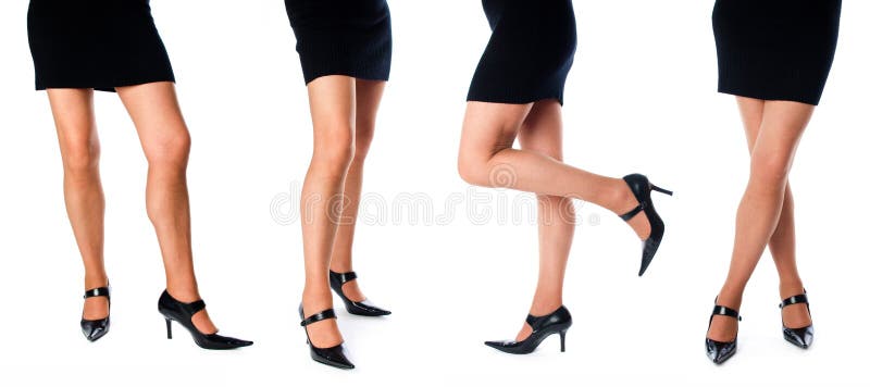 Collage of women s legs stock image. Image of isolated - 47281491
