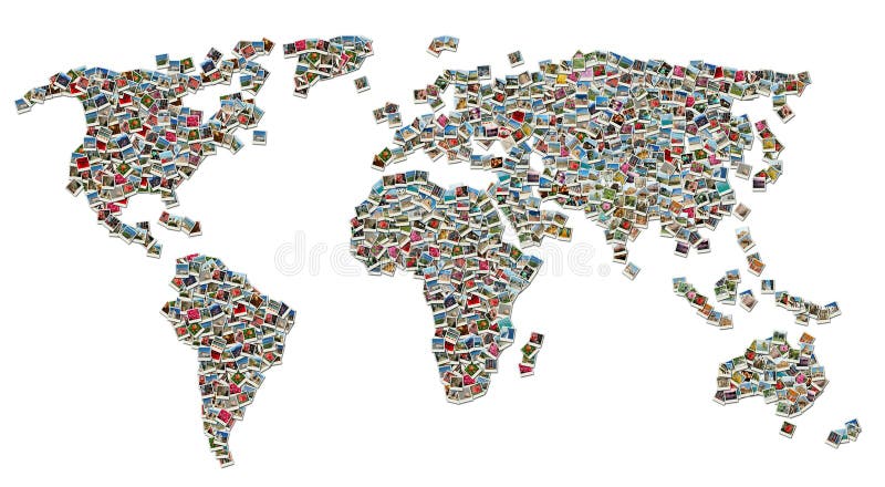 World Map Collage of Medical Images Stock Photo - Image of recruits ...