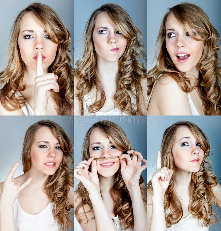 4,616 Young Girl Emotions Collage Stock Photos - Free & Royalty-Free ...