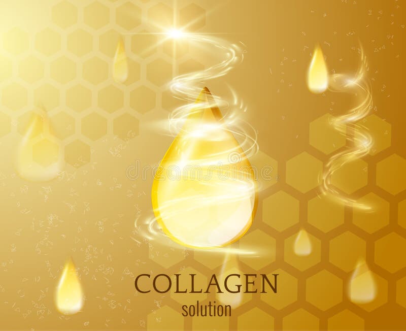 Collagen Drop Vector Background. EPS10 Stock Vector - Illustration of ...