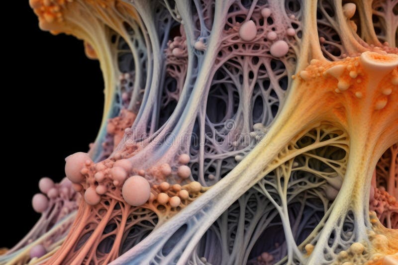Collagen Fibers and Minerals in Regenerating Bone Stock Photo - Image ...