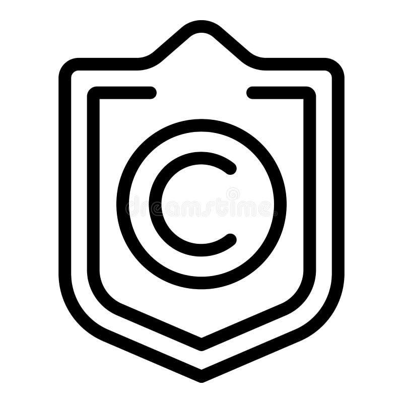 Collagen Shield Icon Outline Vector. Cosmetic Skin Stock Vector ...