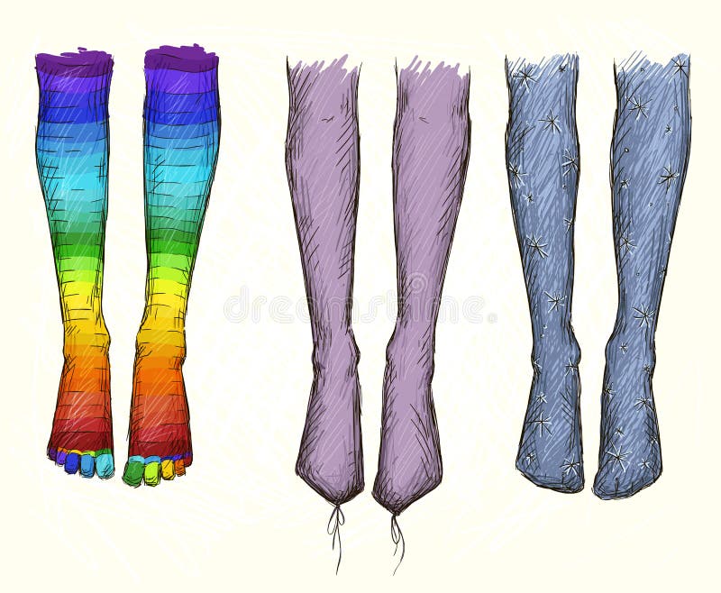 Collants. Illustration De Mode. Dessin De Vecteur. Illustration de ...