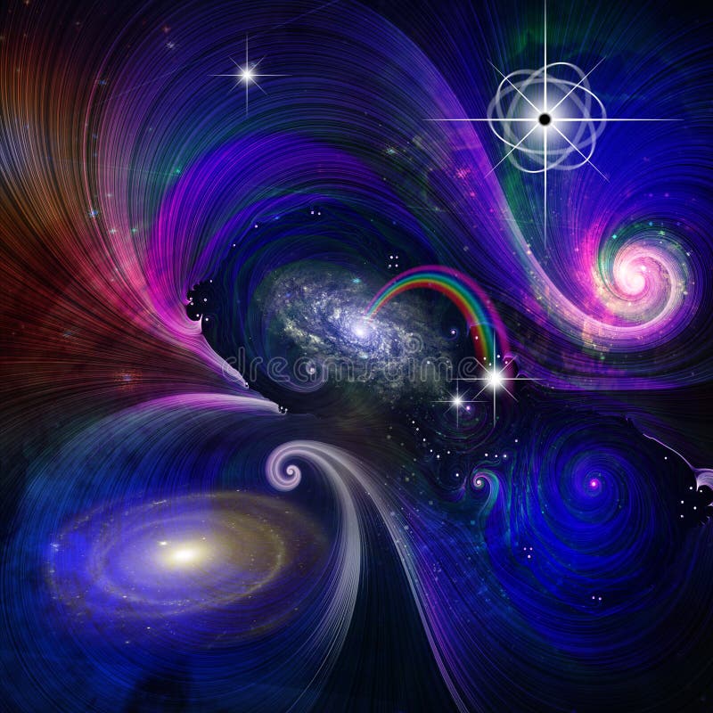 Collapsar in vivid space stock illustration. Illustration of vortex ...