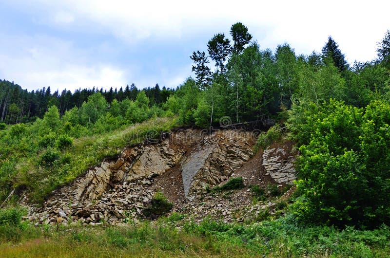 Falling Out of the Mountains Stock Photo - Image of closeup, national ...