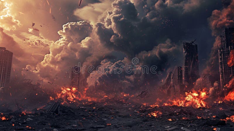 The Collapse of the World, a Scene of Doomsday or the End of Time ...