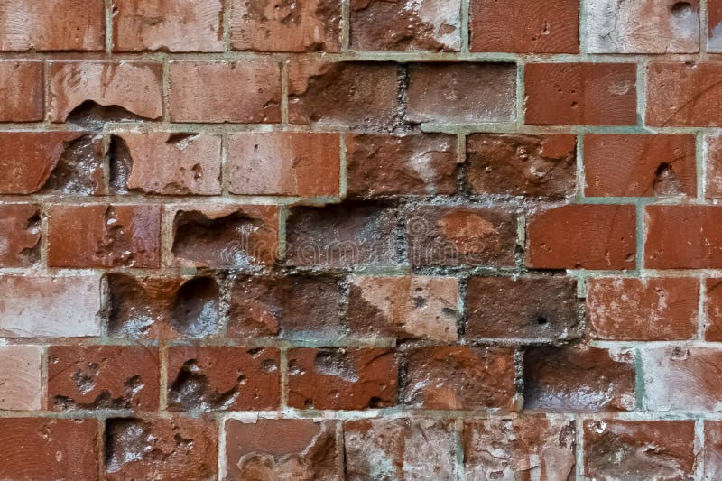 Old Collapsed Red Brick Underground Vaulted Historical Sewer Tunnel ...