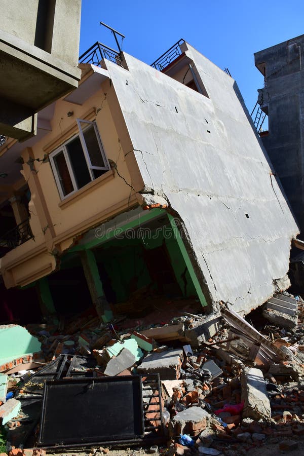 Earthquake destroy stock image. Image of condominium - 25778061