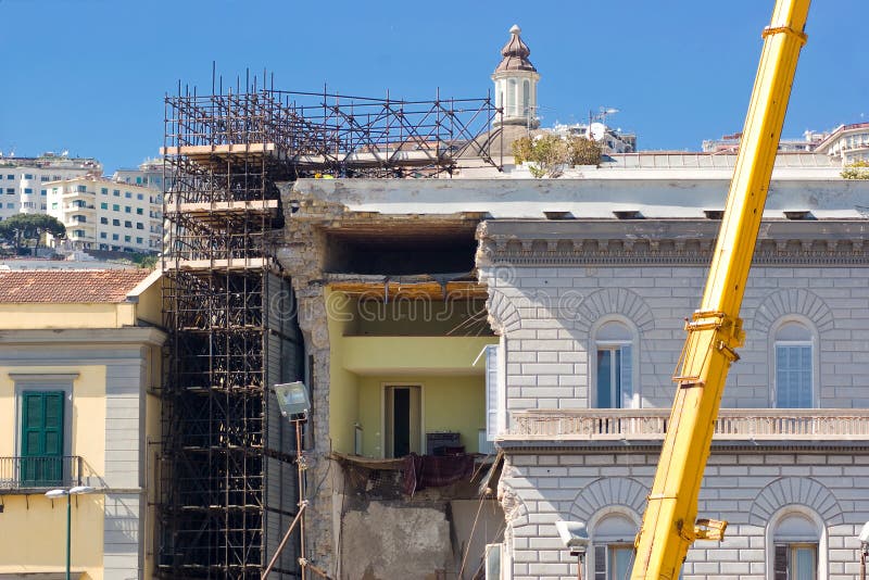 Collapsed building stock photo. Image of construction - 30643906