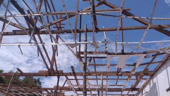 Collapsed Building Framework Stock Photo - Image of frame, demo: 262150336