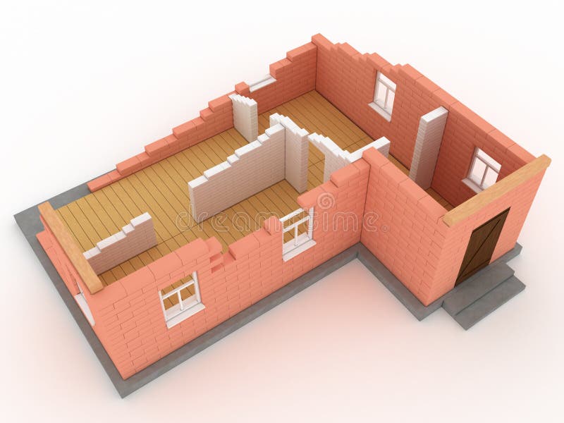 Collapsed building #3 stock illustration. Illustration of brick - 35821591
