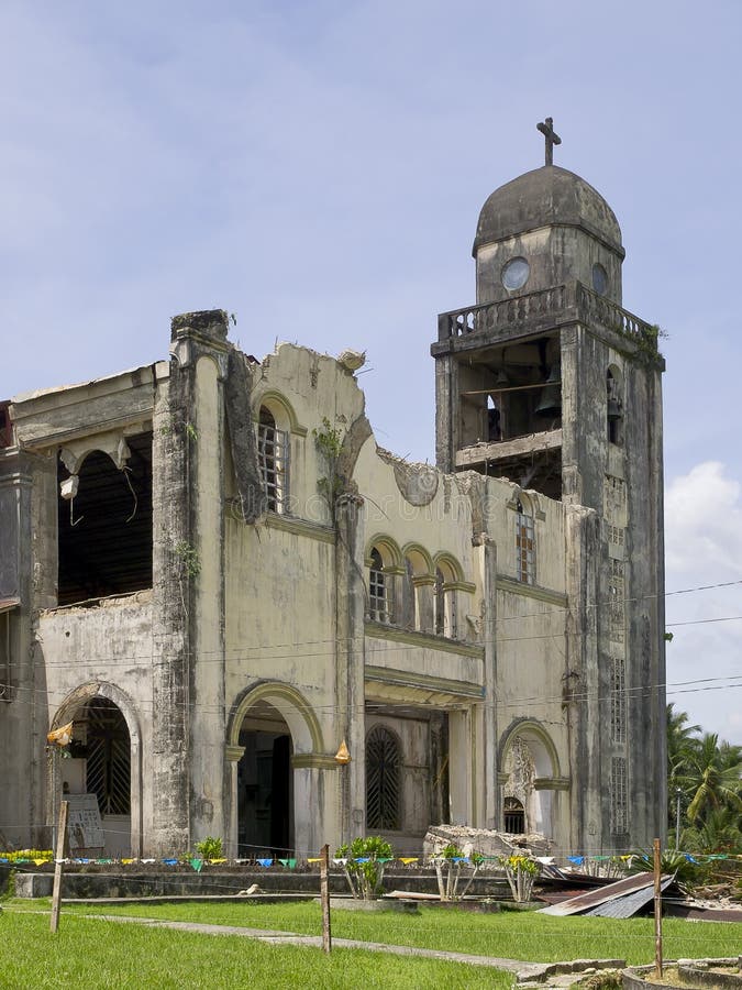 Collapsed church stock image. Image of church, bohol - 35274459