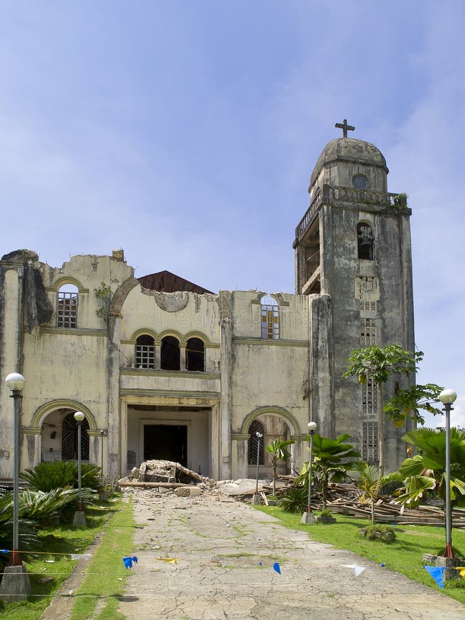 Collapsed church stock image. Image of panglao, christian - 35274385