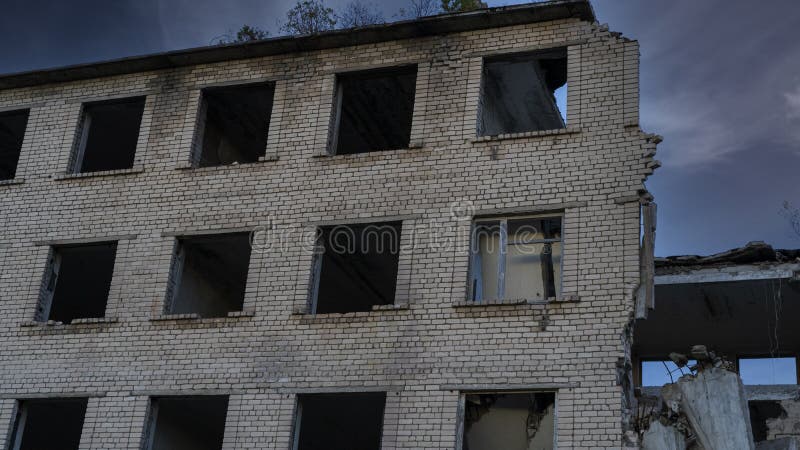 Collapsed Large Building after Disasted Collapsed Exposing Eartquake ...