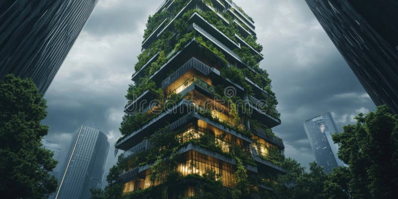A Collapsed Skyscraper Repurposed into a Vertical Garden for Urban ...