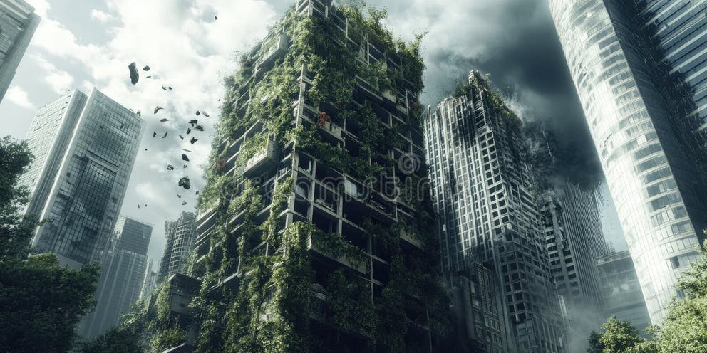 A Collapsed Skyscraper Repurposed into a Vertical Garden for Urban ...