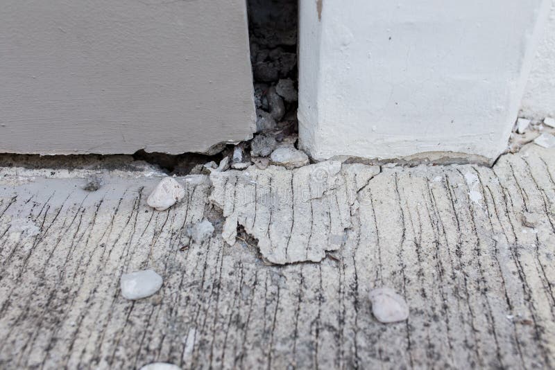Collapsed between Wall and Floor Stock Image - Image of brown, paint ...