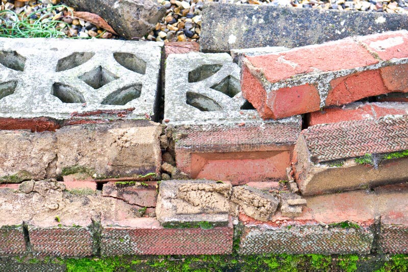 Bricks stock photo. Image of rubble, damage, collapsed - 47791004