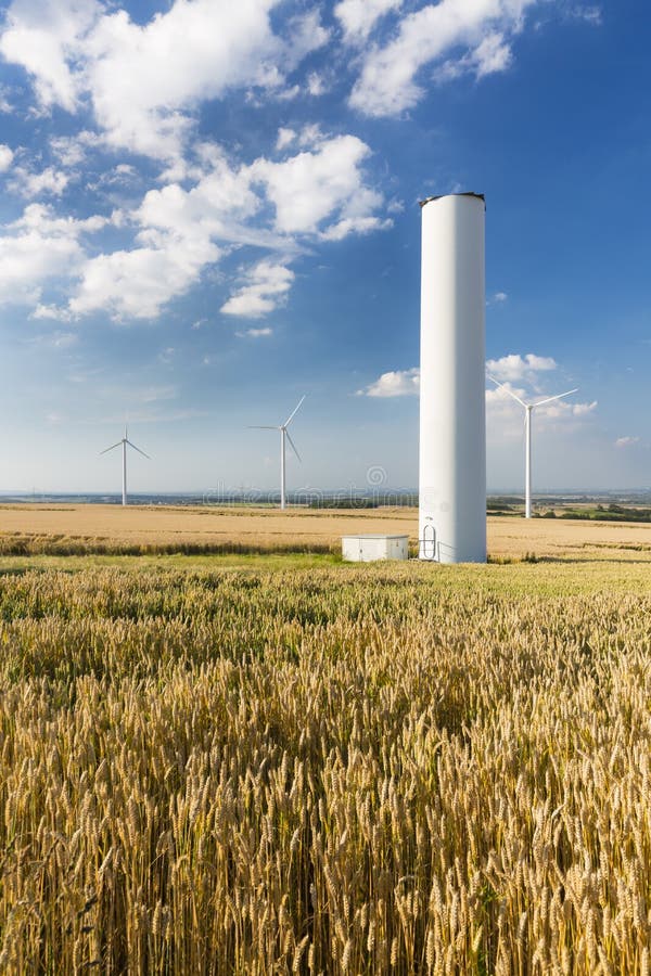 Collapsed Wind Turbine stock image. Image of sunshine - 56239055
