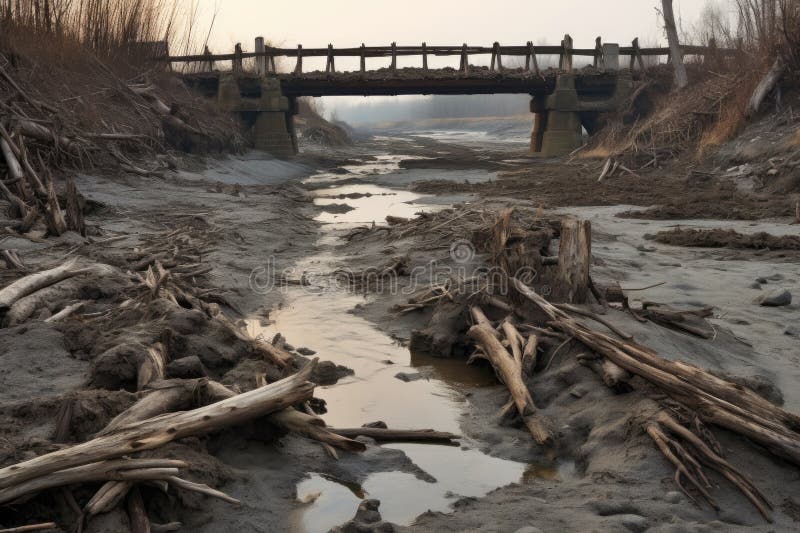 Broken Wooden Bridge Stock Illustrations – 47 Broken Wooden Bridge ...