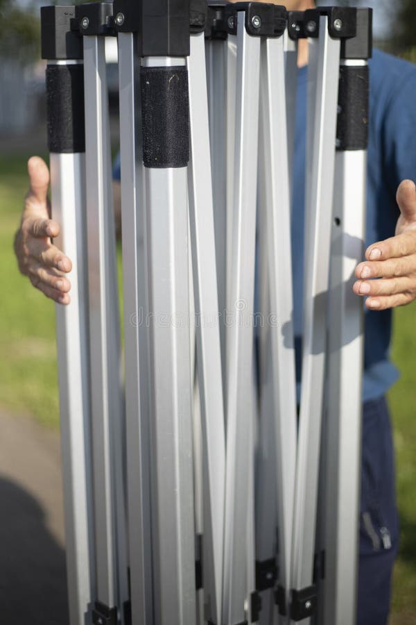 Collapsible Structure Made Steel Profiles Folding Tent Construction ...