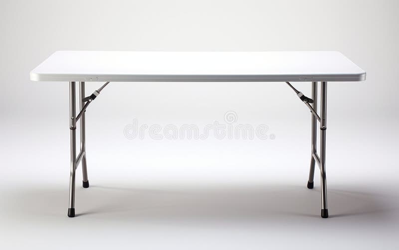 Collapsible Table on a Blank White Canvas -Generative Ai Stock ...