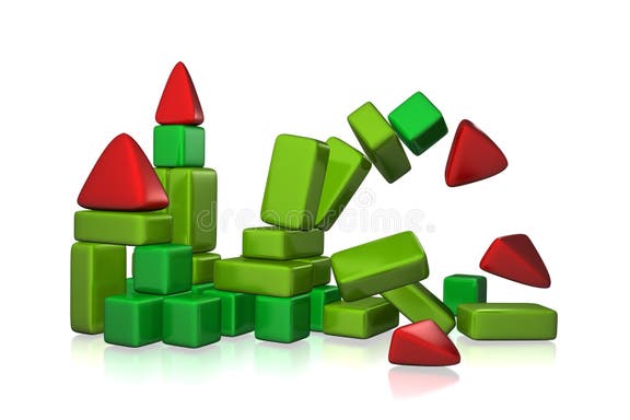 Collapsing castle stock illustration. Illustration of destroy - 11073325