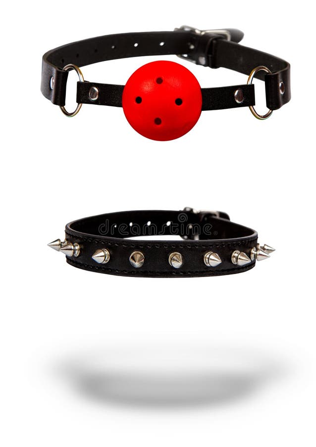 Collar and gag stock image. Image of mouth, dominance - 208821033