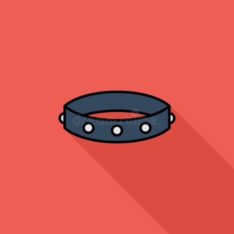 Collar icon. stock vector. Illustration of vector, spike - 104712530