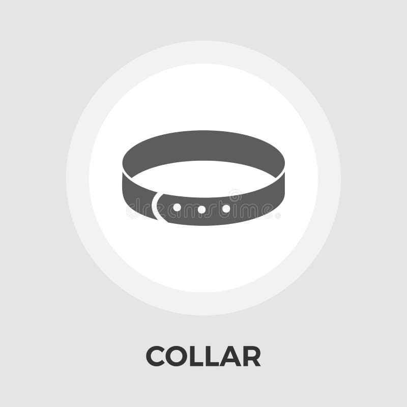 Collar Vector Flat Icon stock vector. Illustration of spiked - 104204201