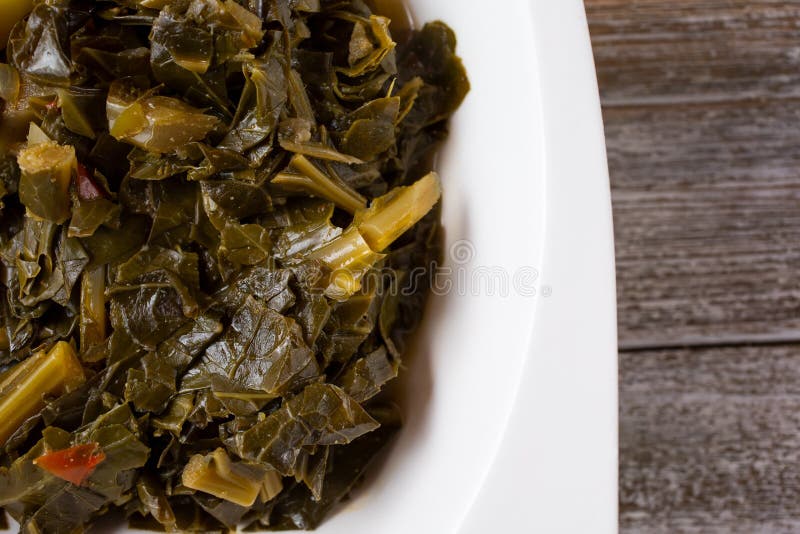 Collard greens stock photo. Image of plate, dish, side - 192730428