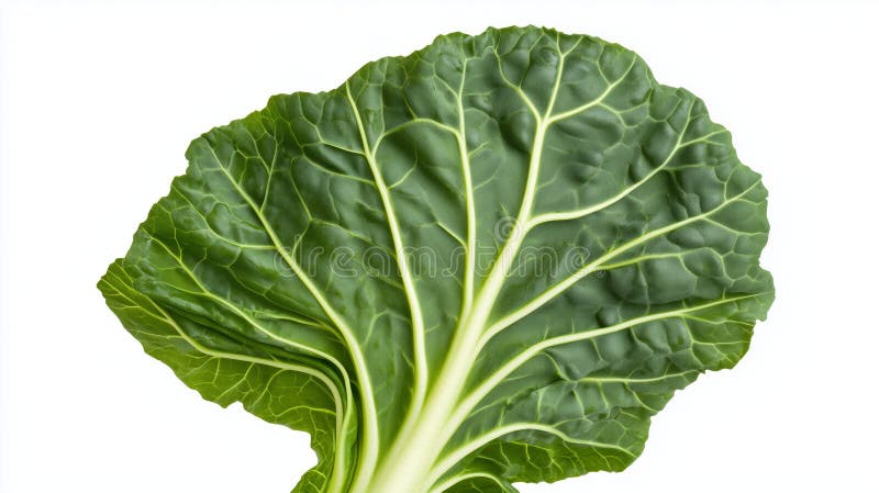 Collard Leaf with Varying Shades of Green Stock Illustration ...