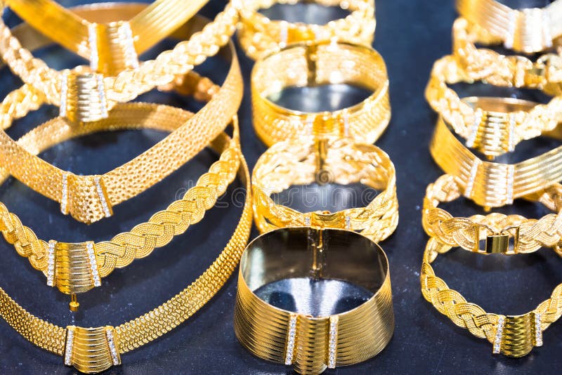 Joyería Turca Para La Venta En El Bazar Magnífico De Estambul. Imagen ...