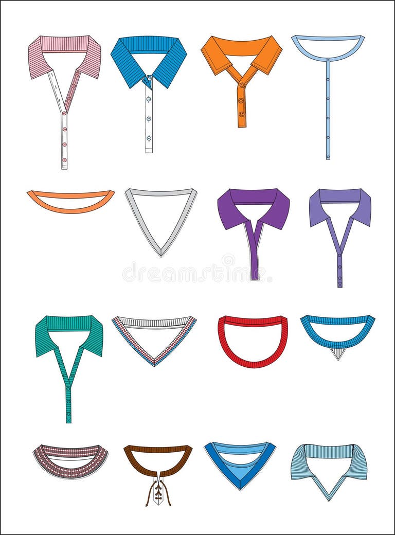 Shirt Collars Stock Illustrations – 213 Shirt Collars Stock ...