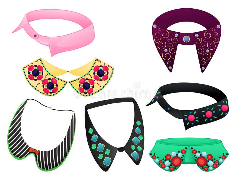 Set of fashion collars stock vector. Illustration of decorative - 30087779 Set of fashion collars stock vector. Illustration of decorative - 30087779