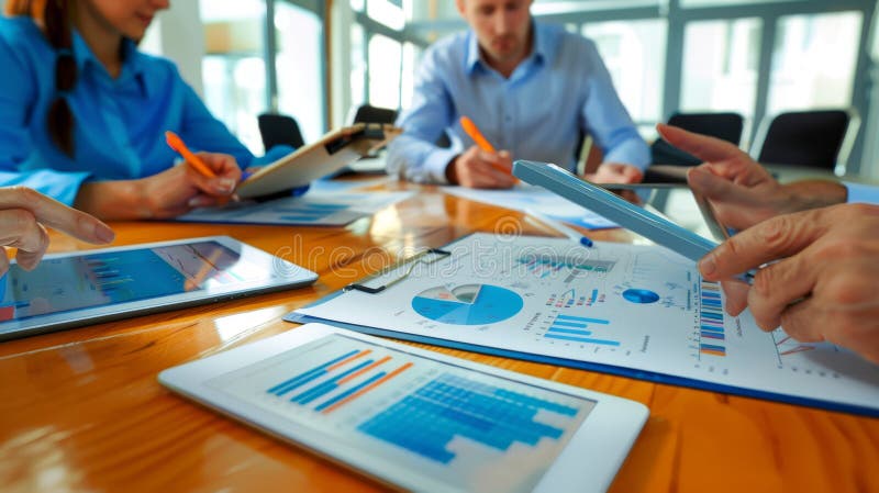 The Business Analysis Meeting. AI Generated Stock Image - Image of ...