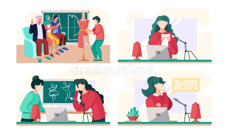 Colleagues in Atelier are Discussing the Model of the Future Pattern ...