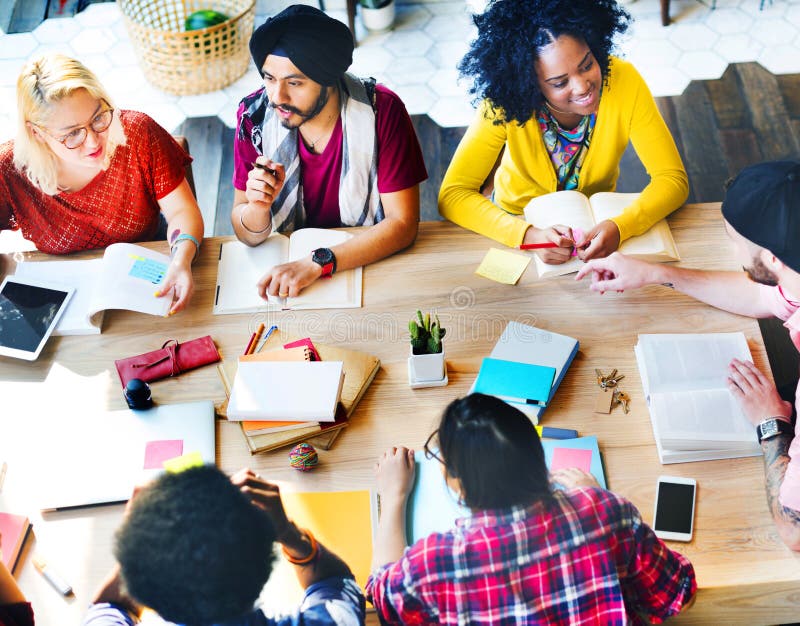 Colleagues Connection Student Relationship Team Concept Stock Photo ...