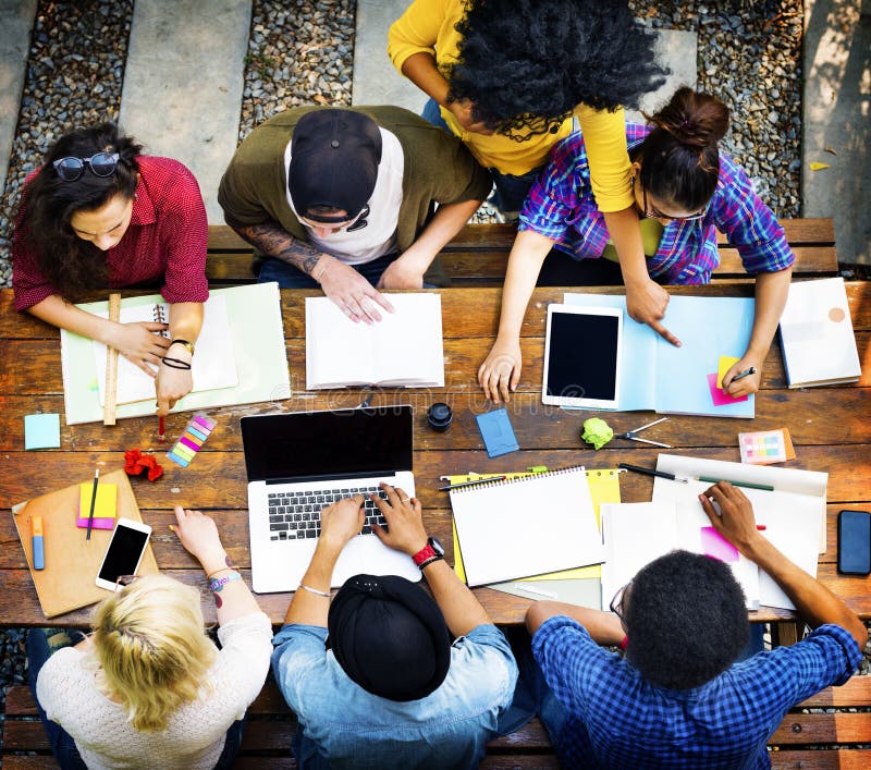 Colleagues Connection Student Relationship Team Concept Stock Photo ...