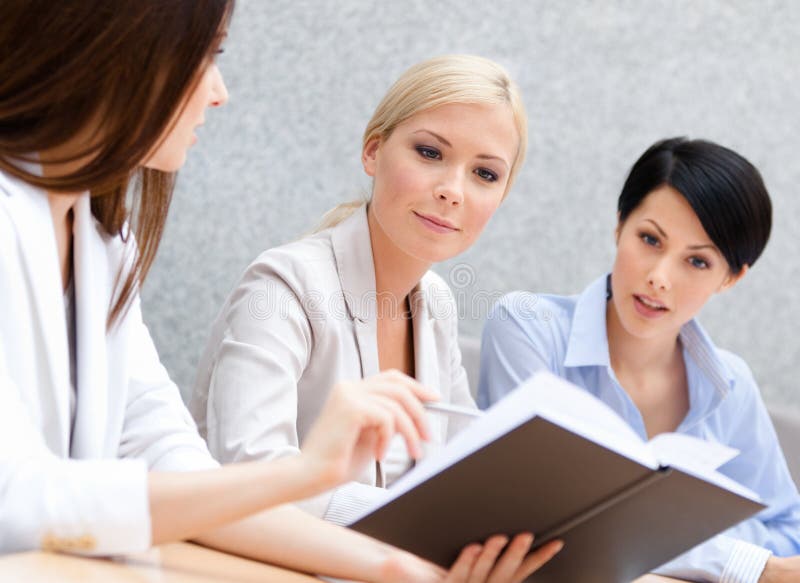 Business discussion stock photo. Image of colleagues, glance - 86860