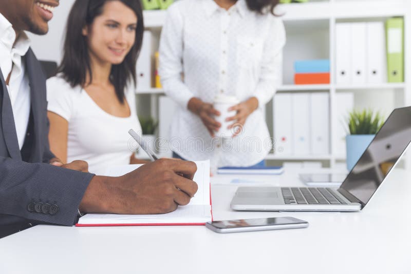 Two Secretaries Working in Office Stock Image - Image of business ...