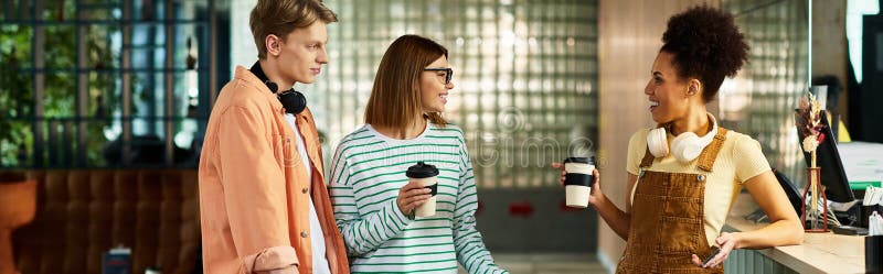 Colleagues Enjoying a Coffee Break in Stock Photo - Image of event ...
