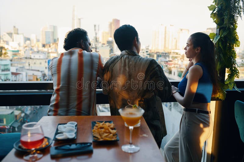 Colleagues Hanging Out after Work Stock Image - Image of friday, guest ...