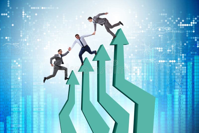 Colleagues Helping Each Other To Improve Results Stock Photo - Image of ...