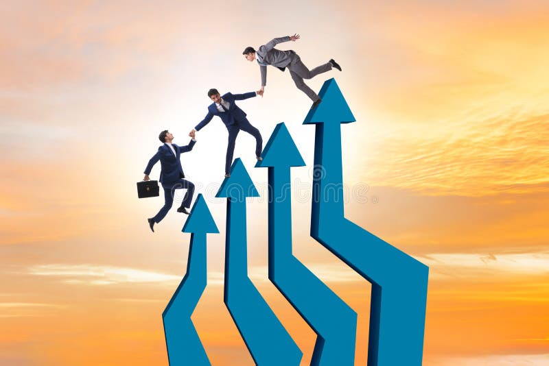 Colleagues Helping Each Other To Improve Results Stock Photo - Image of ...