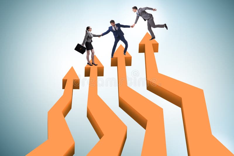 Colleagues Helping Each Other To Improve Results Stock Image - Image of ...