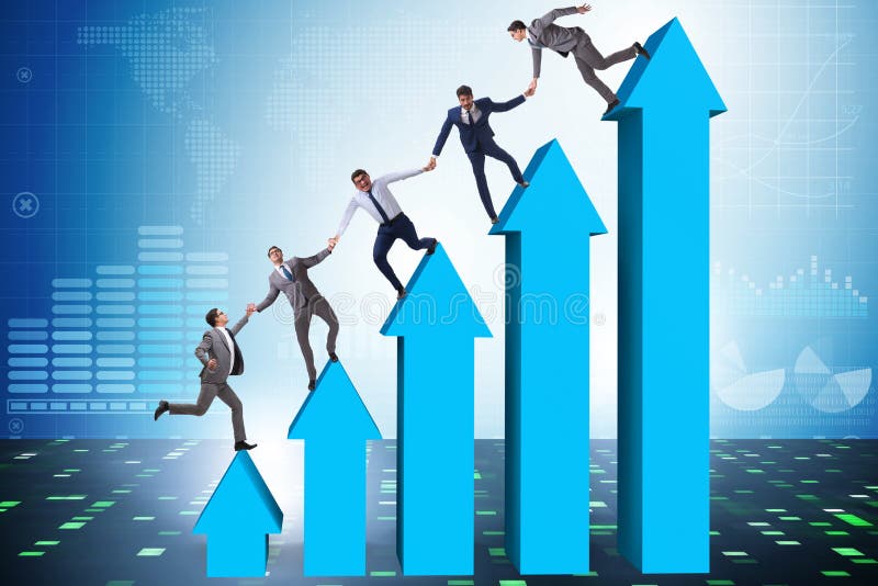 Colleagues Helping Each Other To Improve Results Stock Image - Image of ...