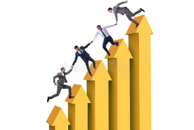 Colleagues Helping Each Other To Improve Results Stock Photo - Image of ...