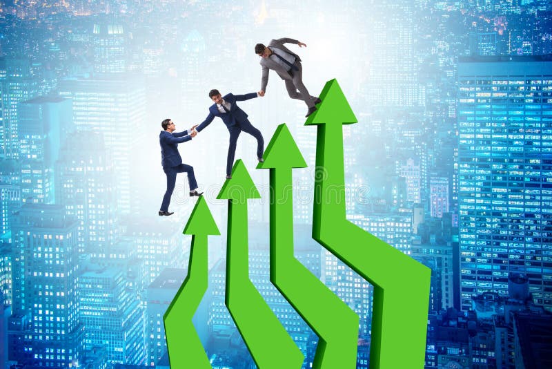 Colleagues Helping Each Other To Improve Results Stock Image - Image of ...