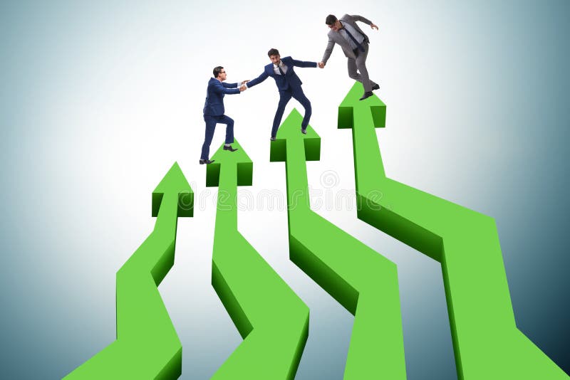 Colleagues Helping Each Other To Improve Results Stock Image - Image of ...